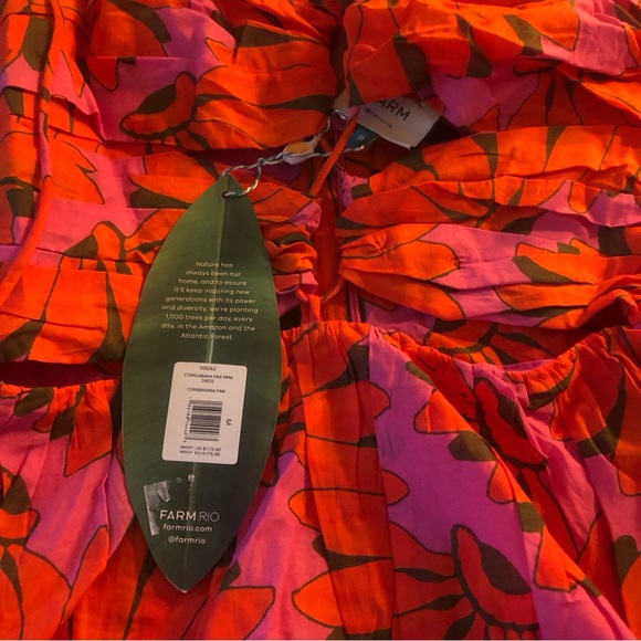 FARM Rio | Dresses | Nwt 75 Farm Rio Copacabana Ruched Cutout Halter ...